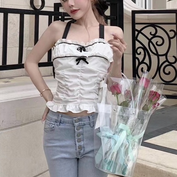 Chic Memory | Tops | Japanese Kawaii Y2k Balletcore Cottage Style Black ...